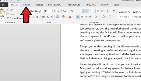 Top 5 Procedures On How To Insert A HyperLink In Ms Word Document ...