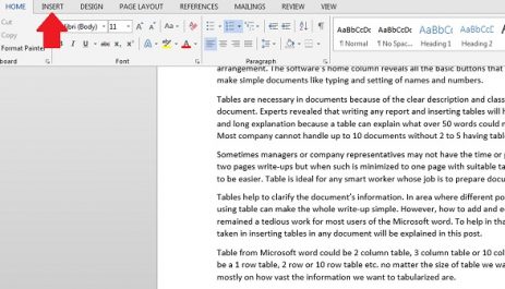 5 Steps To Add And Edit Tables In A Document Using Microsoft Word ...