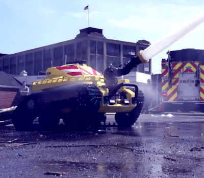 A new firefighting robot for special tasks unveiled